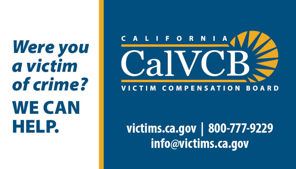 For Law Enforcement - CA Victim Compensation Board